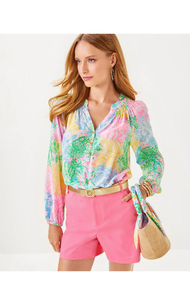 GRETCHEN HIGH RISE 5" SHO – Pink Narcissus